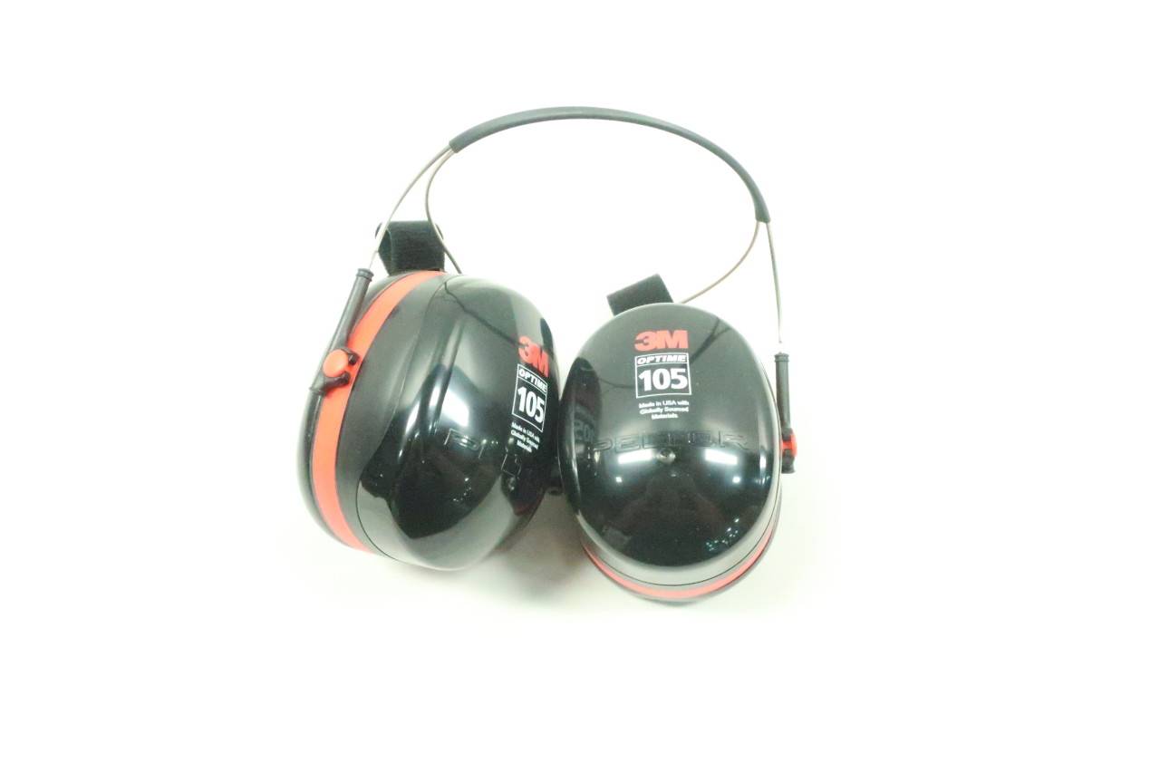 3m H10B Optime 105 Twin Cup Black And Red Ear Muff