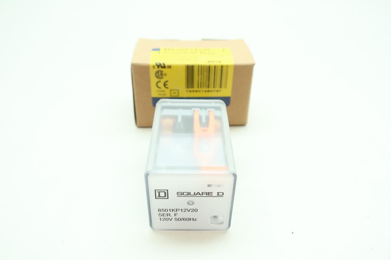 SQUARE D 8501KP12V20 Plug-in Relay 120V-AC SER D tillescenter Controls & Indicators Industrial ...