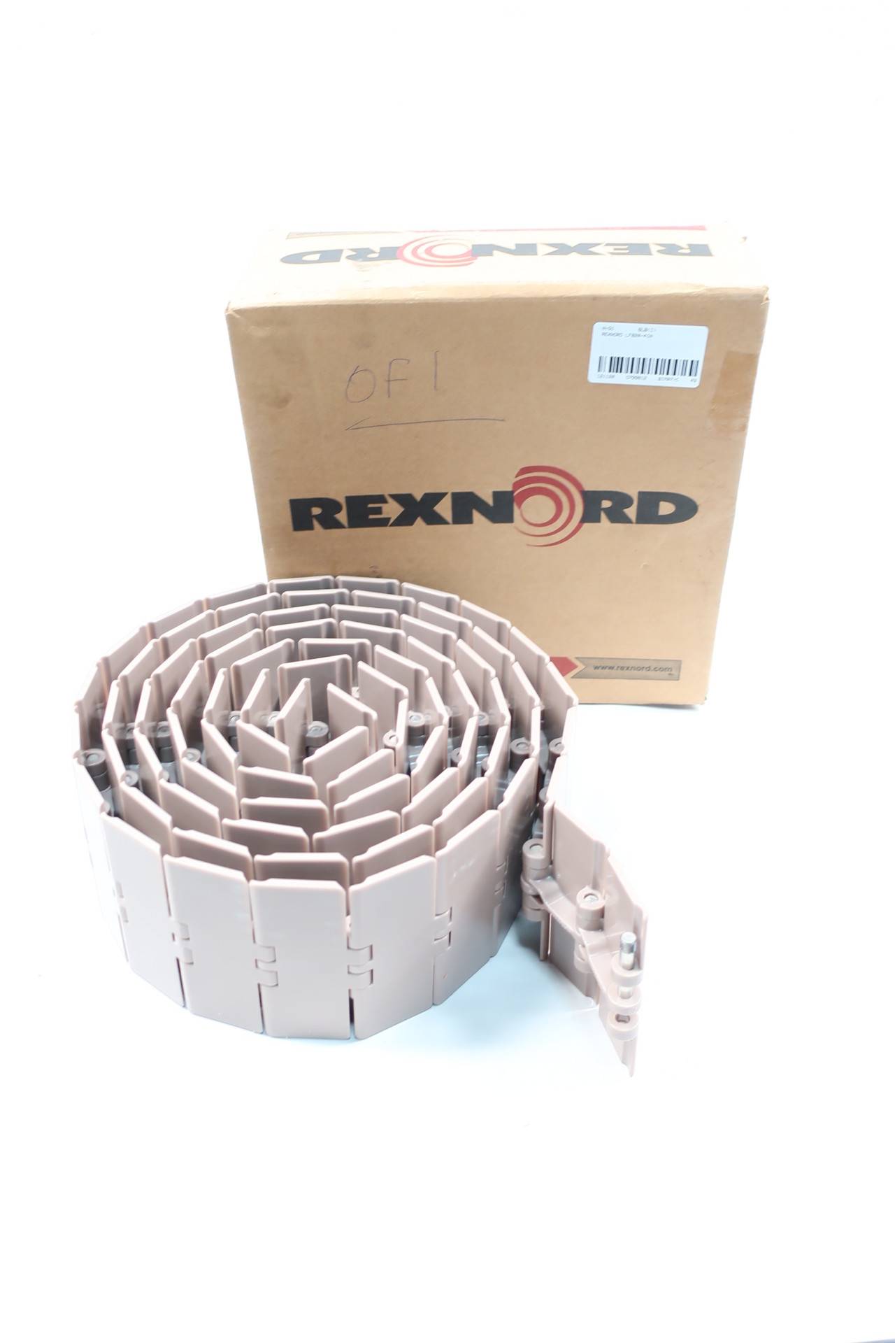 Rexnord LF820-4IN Tabletop Conveyor Chain 10ft 4in