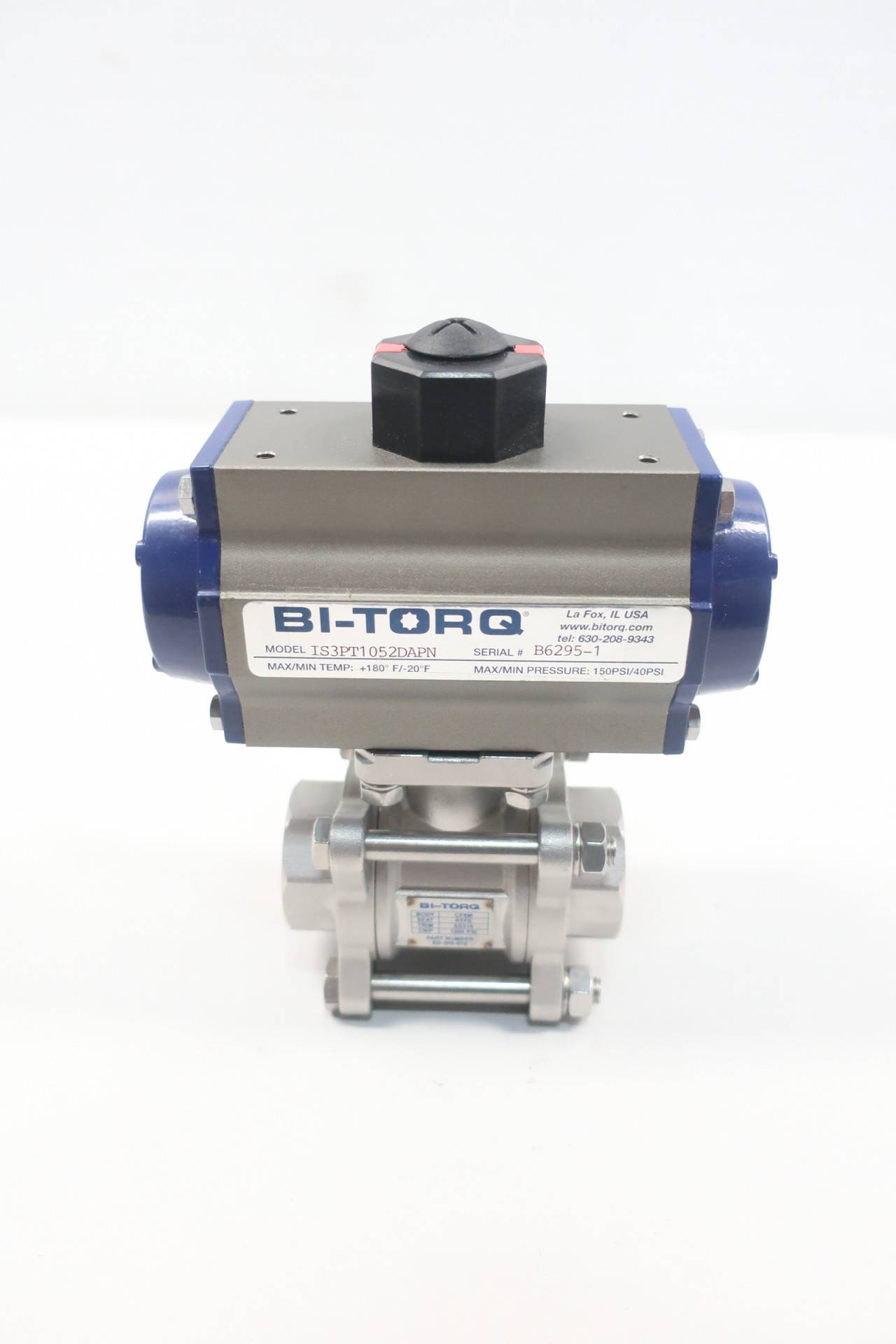 Bi-torq ED-305-010 Pneumatic Stainless Ball Valve 1in Npt