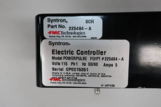 FMC 225484-A SYNTRON POWERPULSE CONTROLLER 115V-AC