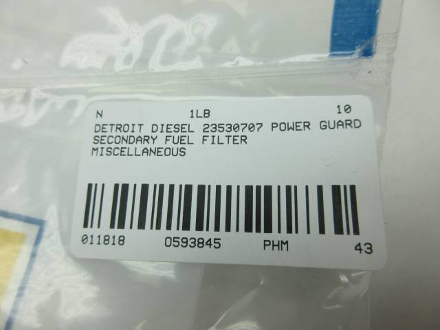 DETROIT DIESEL 23530707 POWER GUARD SECONDARY FUEL FILTER D593845