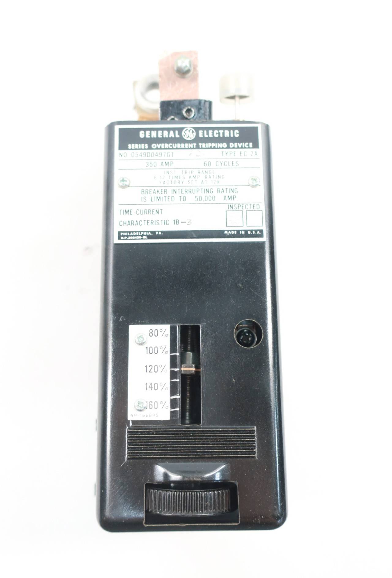 General Electric Ge Overcurrent Tripping Device 350a Amp