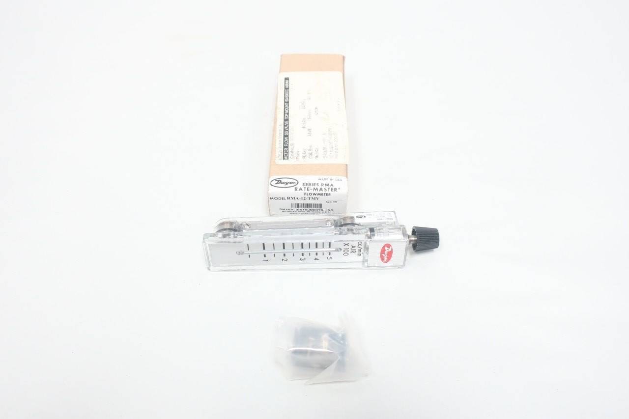 Dwyer RMA-12-TMV Variable Area Flow Meter 0-500cc/min 1/8in Npt