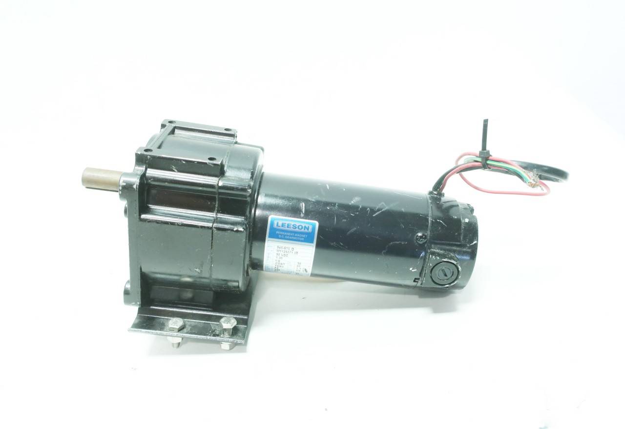 Leeson M1125071.00 35:1 Ratio 51rpm 1/8hp 5/8in 90v-dc Gearmotor