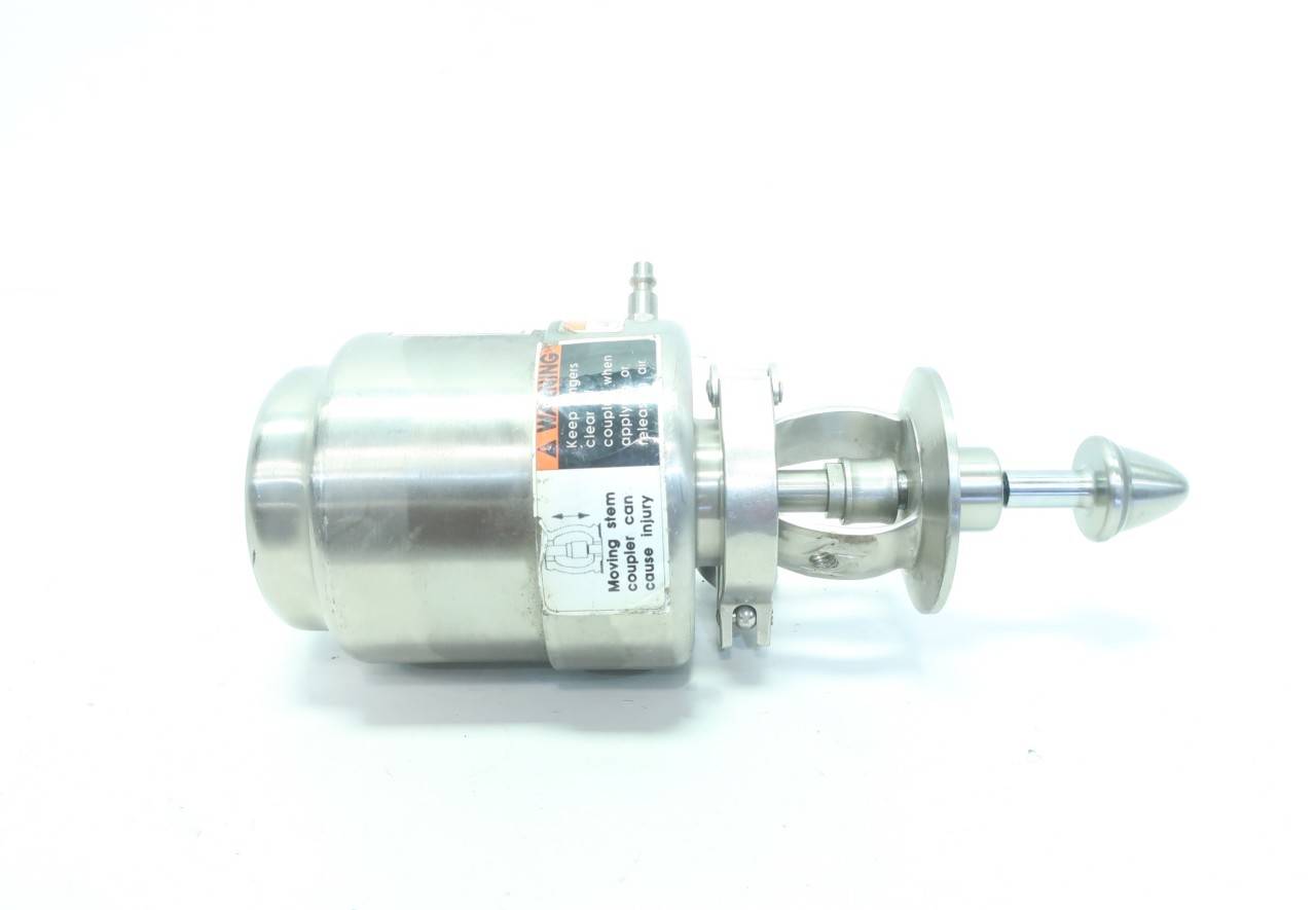 Tri-clover 371-10M-20-1 1/2-316 Throttling Valve Pneumatic Tri-clamp 1-1/2in