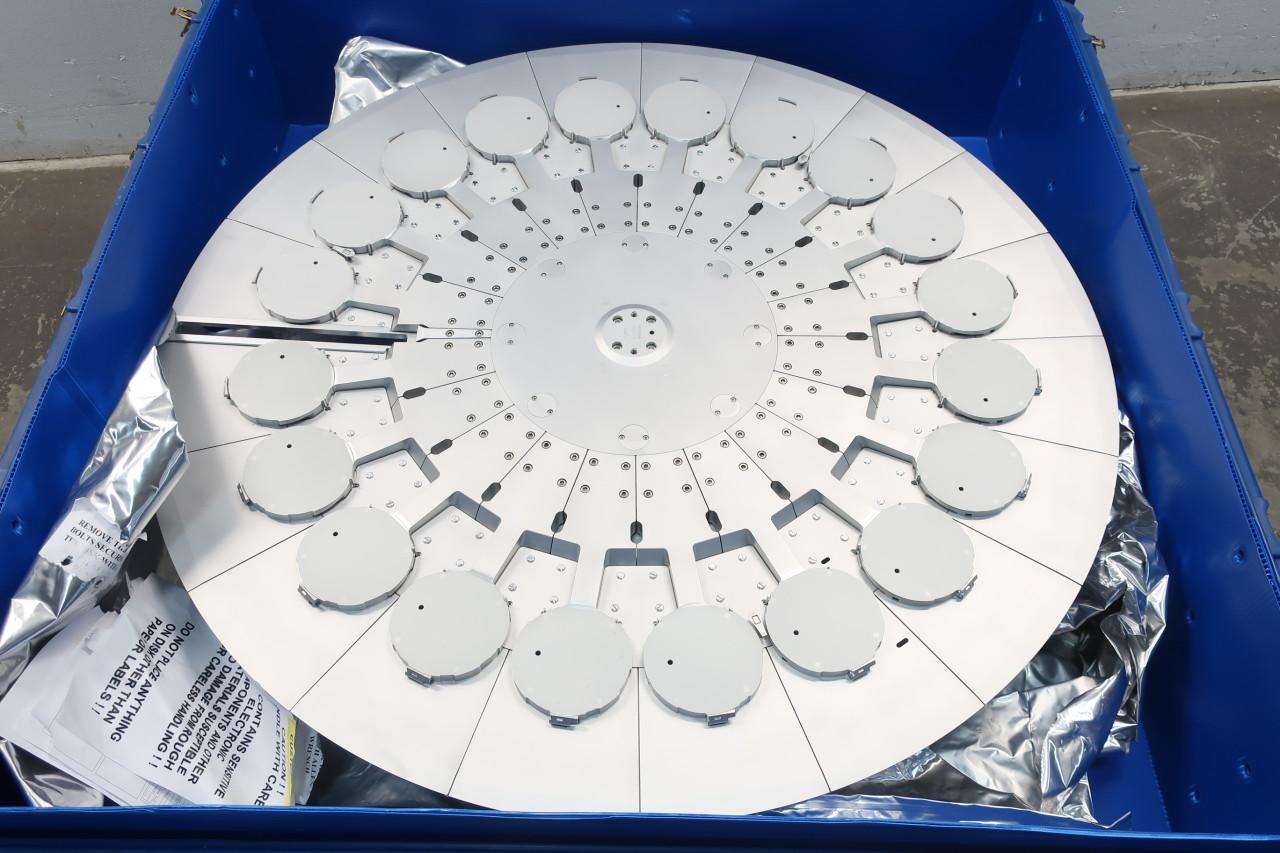 AXCELIS 11023240C GSD200 IMPLANTER FLAT THIN WAFER DISK ASSEMBLY 125MM ...