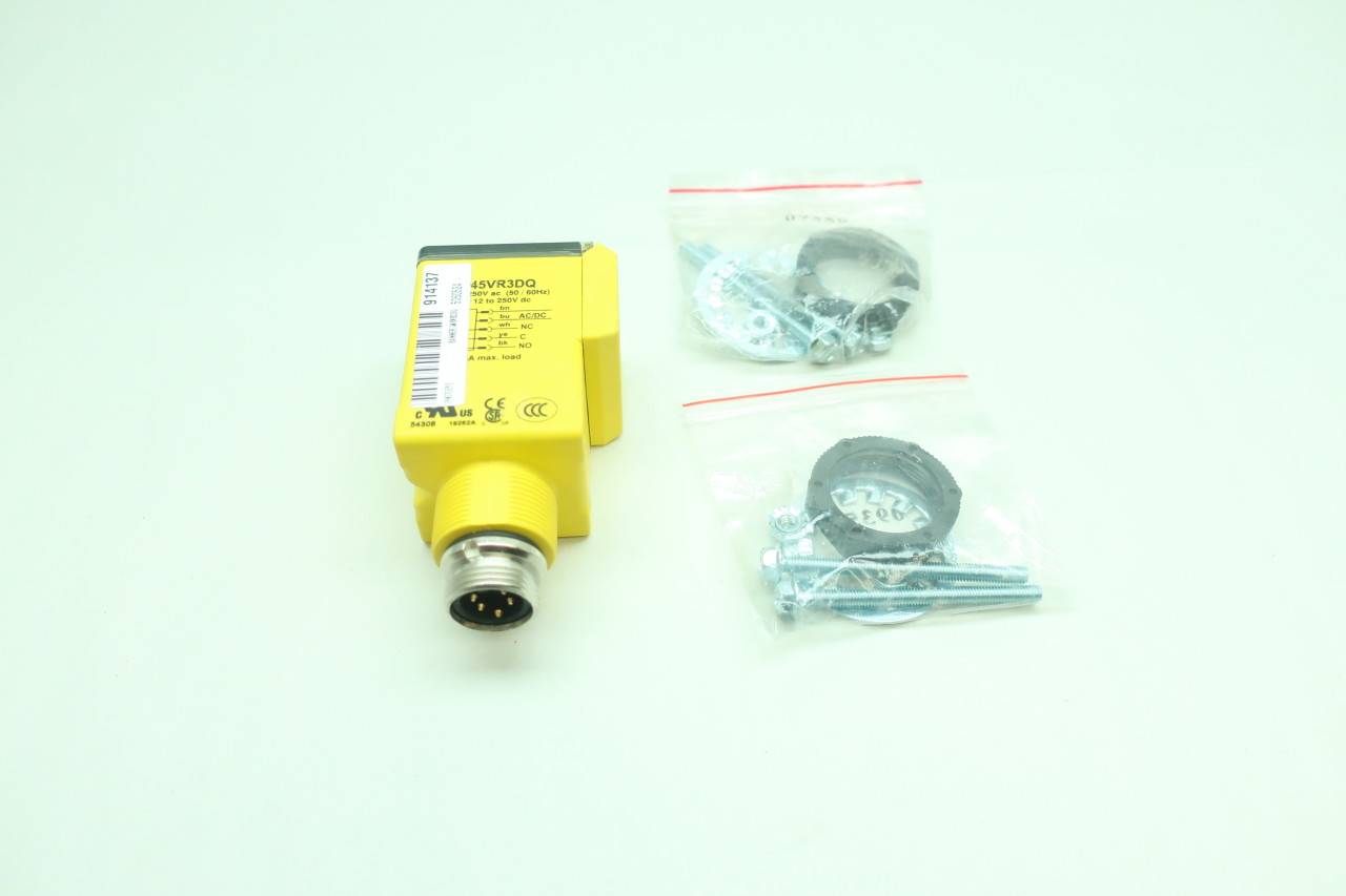 Banner Q45VR3DQ Photoelectric Sensor 24-250v-ac