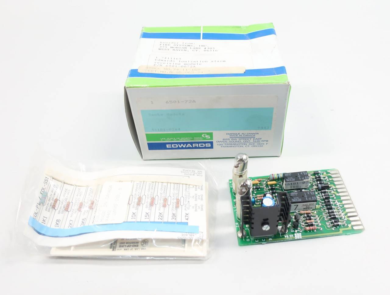 Edwards Gs 6501-72A Smoke Module