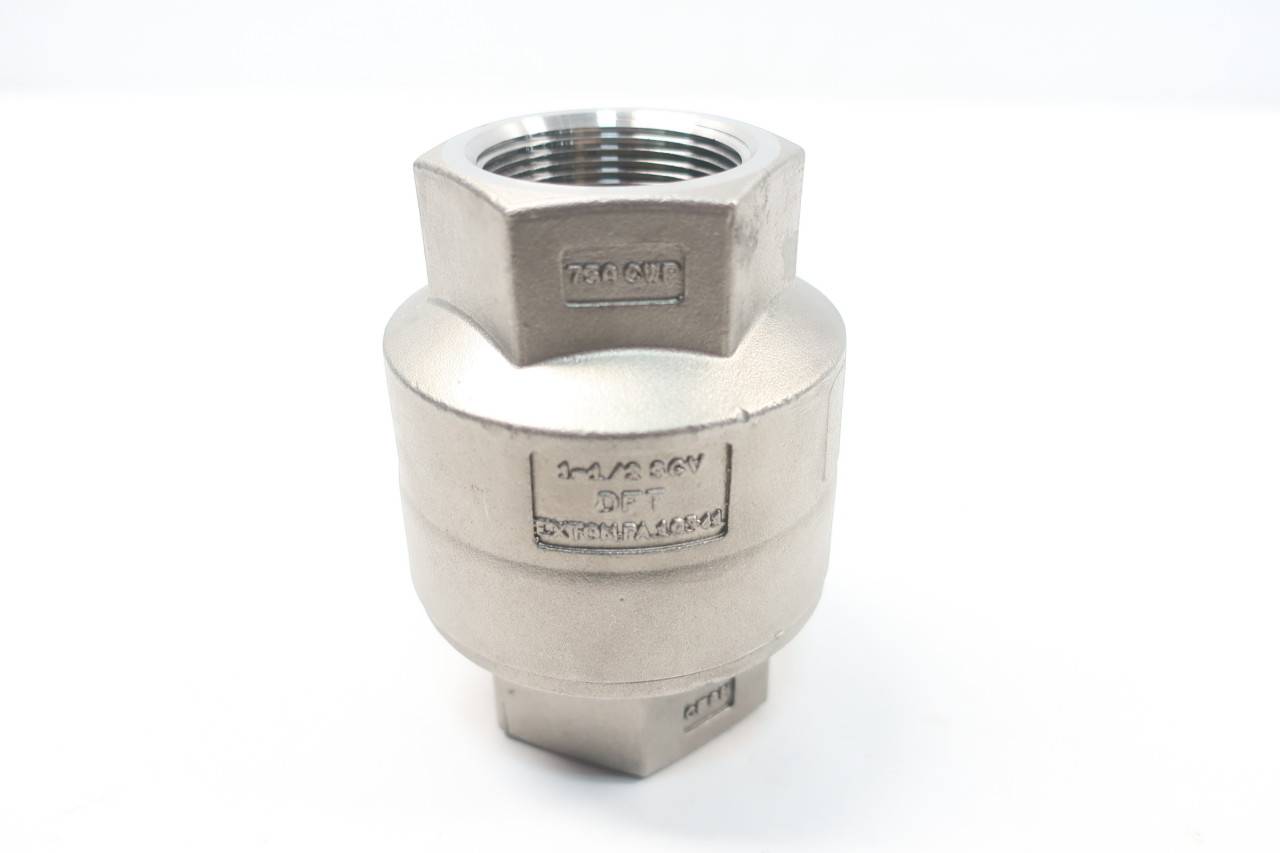 Durabla 8373 SCV In-line Stainless Threaded Check Valve 1-1/2in Npt