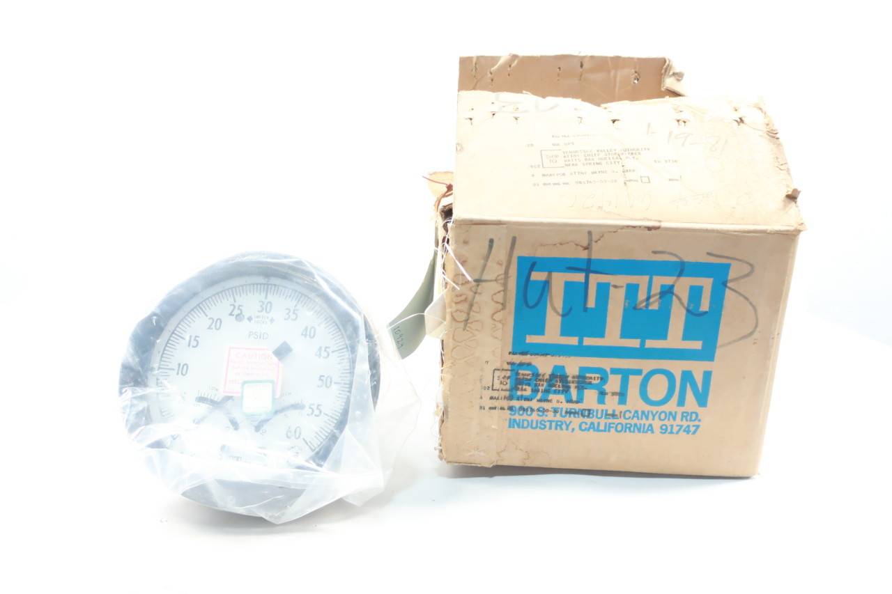 Itt Barton 288A-28446 Pressure Switch 0-60psi