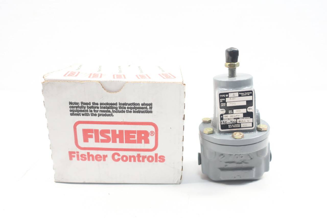 Fisher 98-4 Pressure Regulator Valve 130-200psi 1/4in Npt