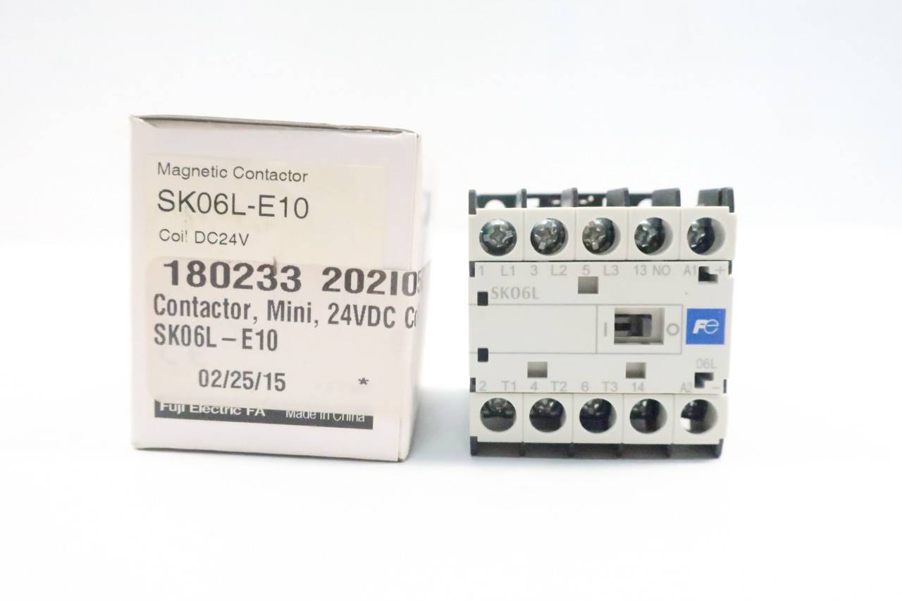 Fuji SK06L-E10 Ac Contactor 24v-dc 20a Amp 3hp