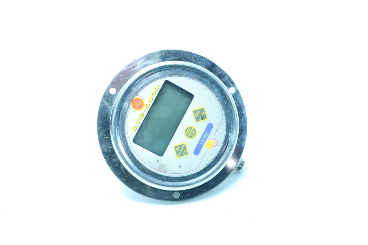 3d Instruments 65514-15B15 Dtg-6000 Test Gauge 1/4in 15psi