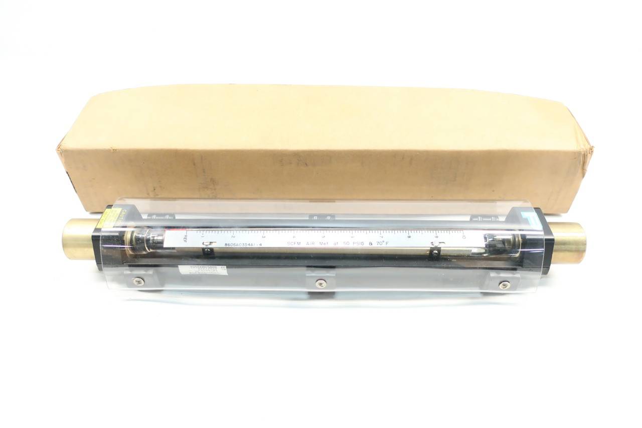 Fischer Porter 10A3555S Variable Area Flow Meter 0-5600ppd Nh3 3/4in Npt