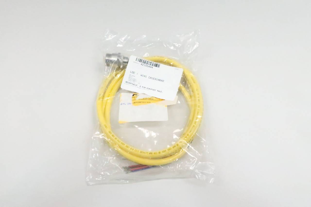 Turck RSFV 6B6-2M/14.5/NPT/S717 W/LN Minifast 6 Pin Male Receptacle