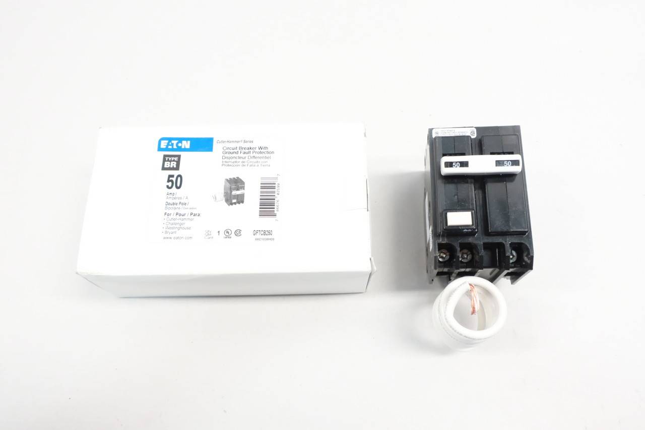 Cutler Hammer GFTCB250 Miniature Circuit Breaker 2p 50a 120/240v-ac
