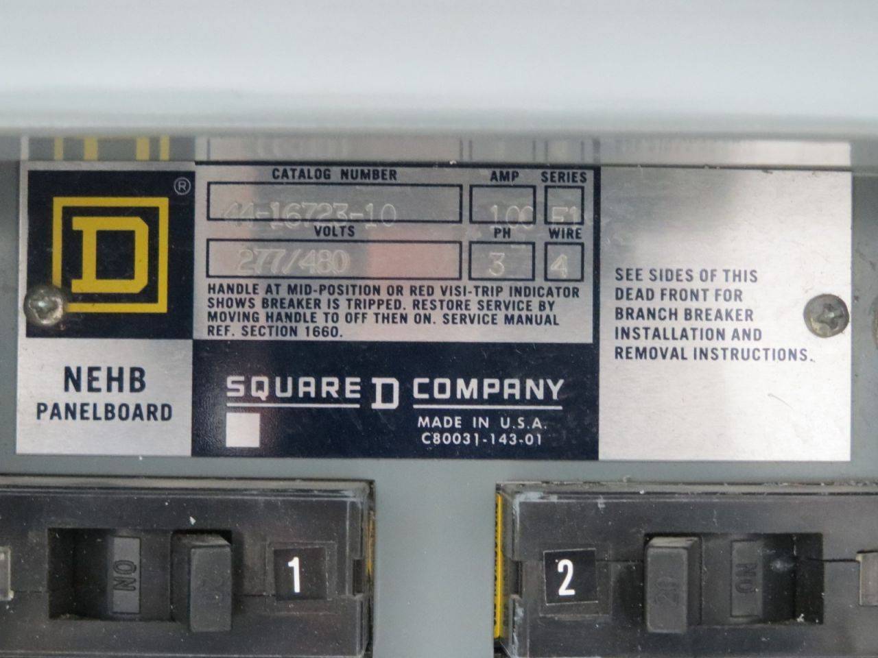 Square D Nehb30435-2 Circuit Breaker Panel Board 100a, 54% OFF