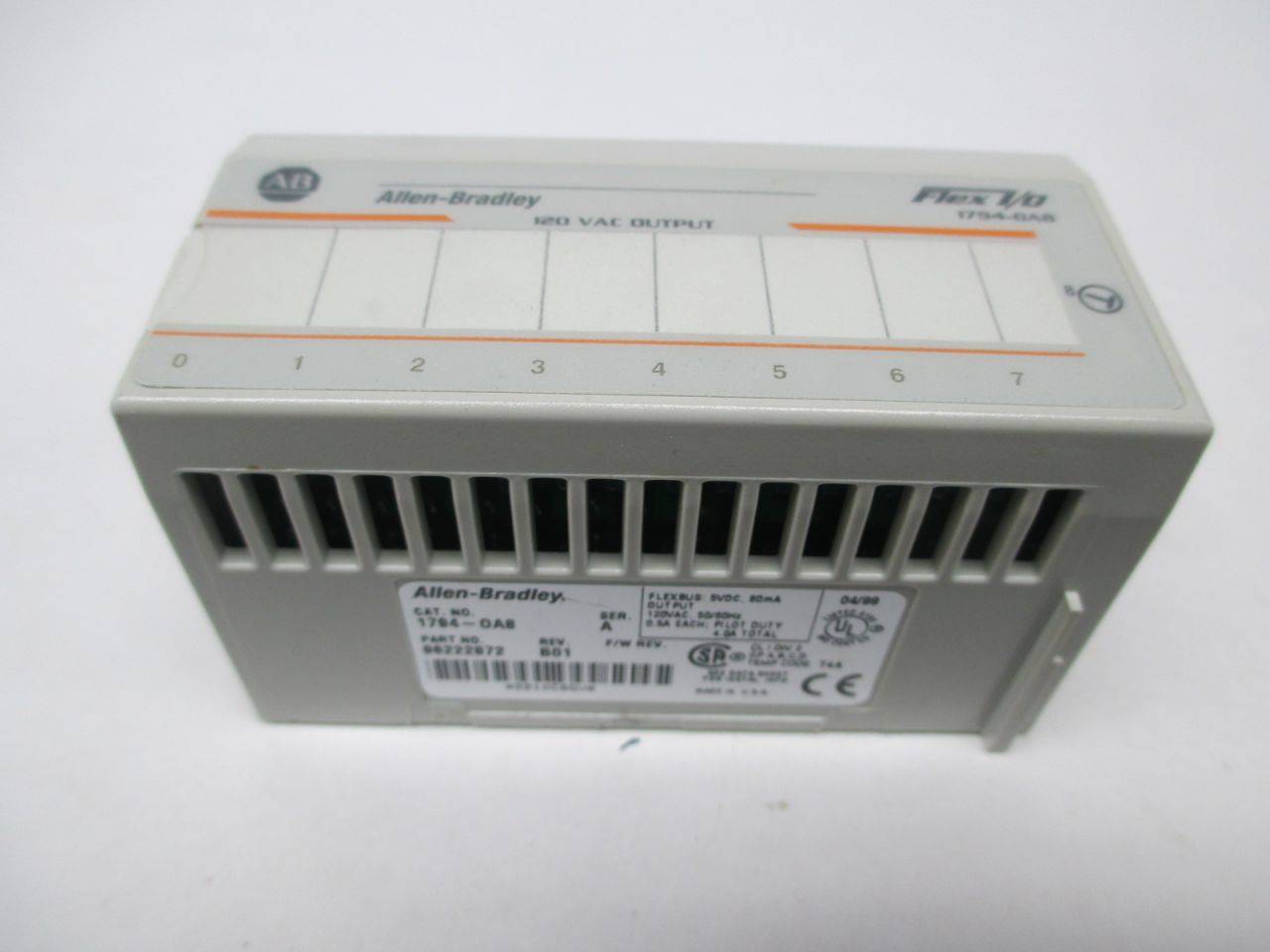 Allen Bradley 1794-OA8 Flex I/o 120v-ac Output Module Ser A