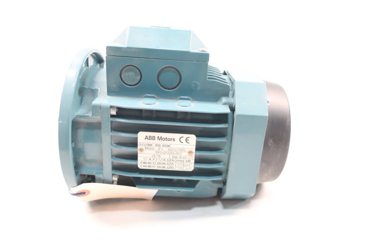 Abb 3GVA072002-BSC Ac Motor 3ph 0.45kw 1700rpm 440-480v-ac