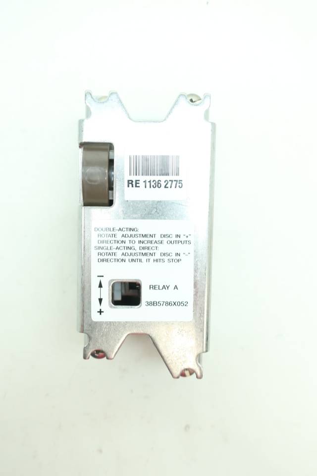 FISHER 38B5786X052 DIRECT AND DOUBLE ACTING RELAY ASSEMBLY D663063 FISHER 38B5786X052 DIRECT AND DOUBLE ACTING RELAY ASSEMBLY D663063