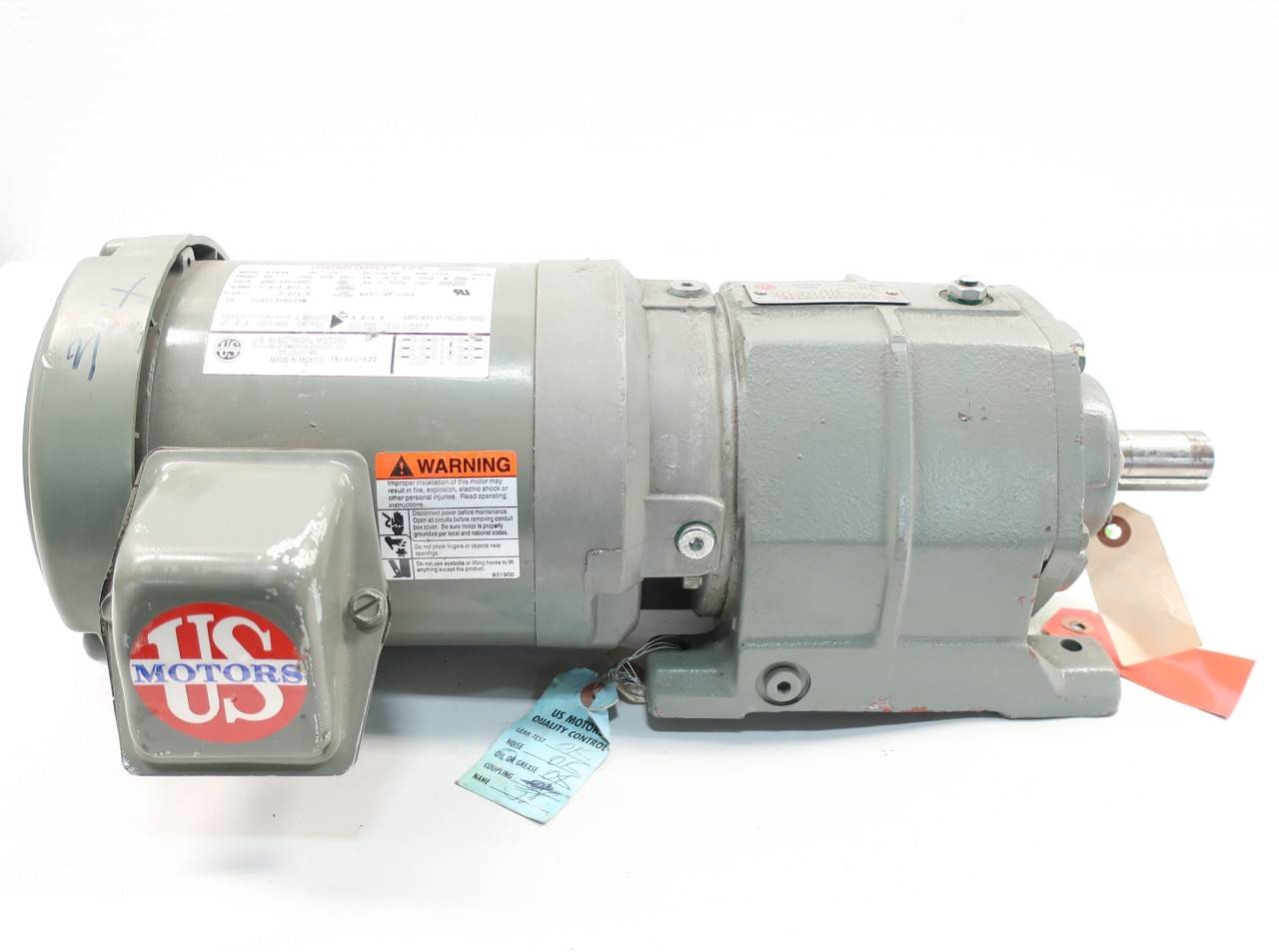 Us Motors CBM2102SB3MP140NH Gearmotor 156.25rpm 3ph 3/4hp 208-230/460v-ac