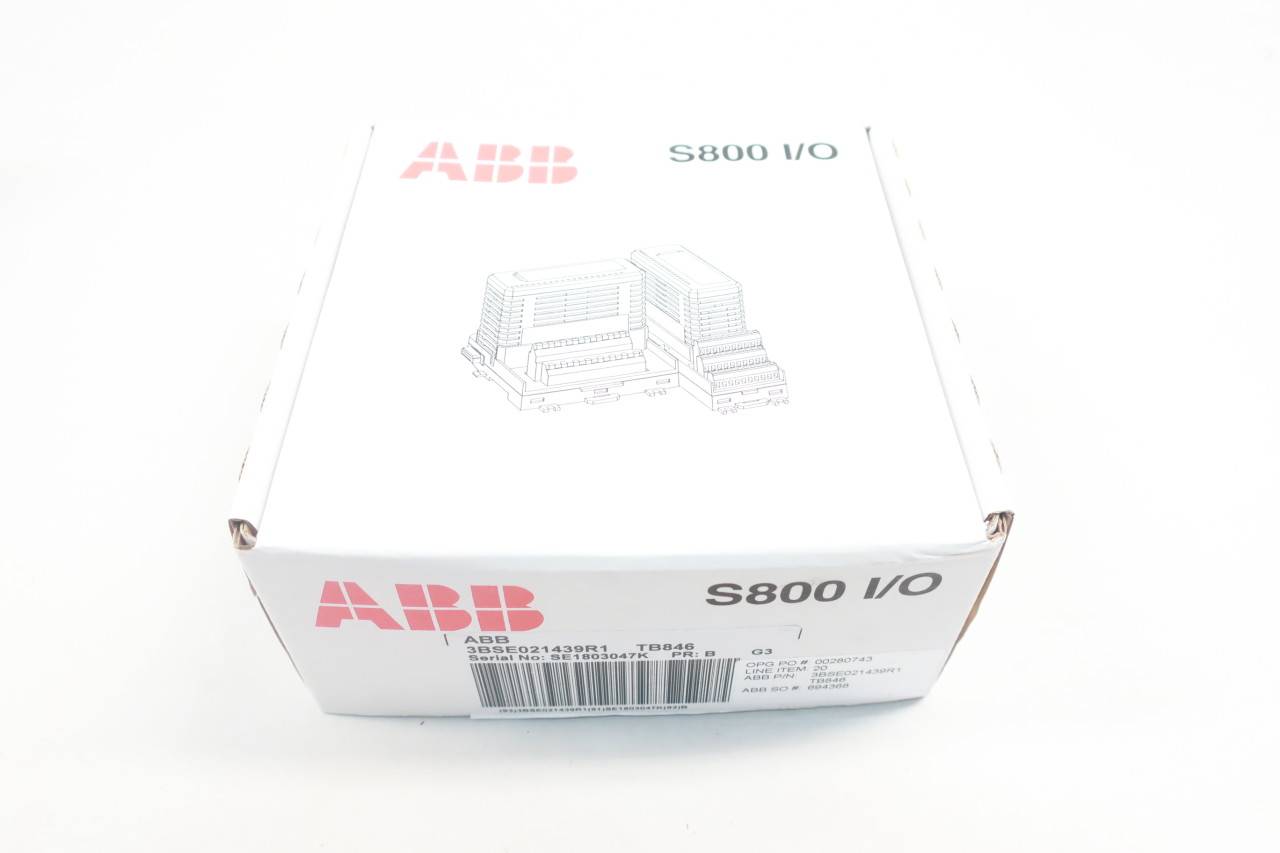 Abb 3BSE021439R1 TB846 S800 Dual Modulebus Inlet Module