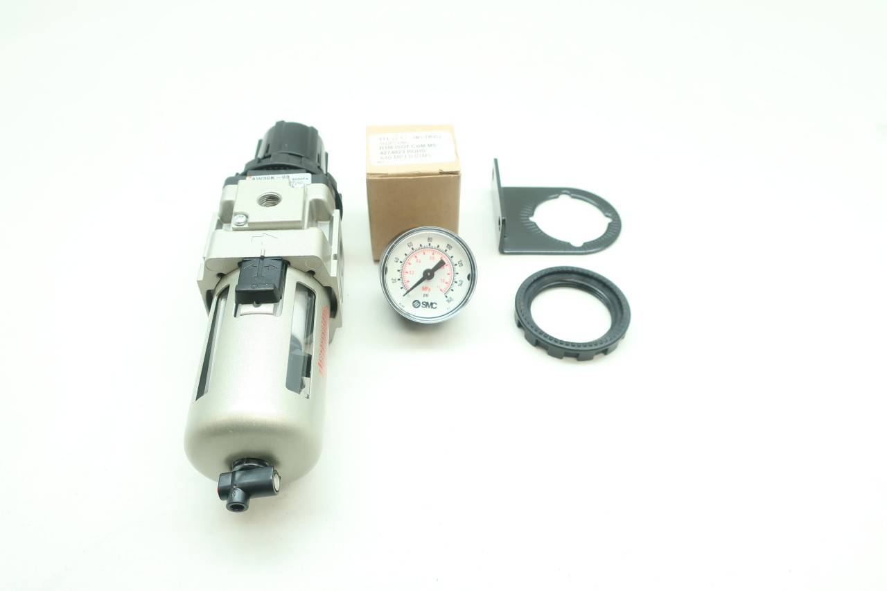 Smc AW30K-03BG Pneumatic Filter-regulator 1mpa 0.05-0.85mpa 3/8in Npt