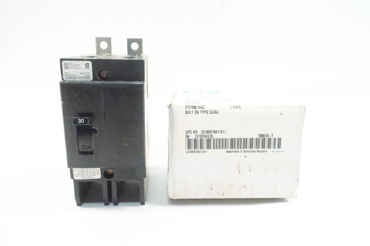 Eaton GHB2030 Molded Case Circuit Breaker 2p 30a Amp 277/480v-ac