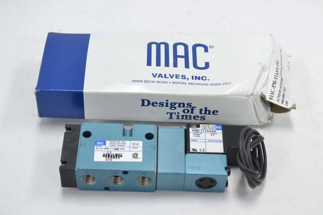 MAC VALVE, SOLENOID Valve, 821C-Pm-110Ca-152, 120/60,, 51% OFF
