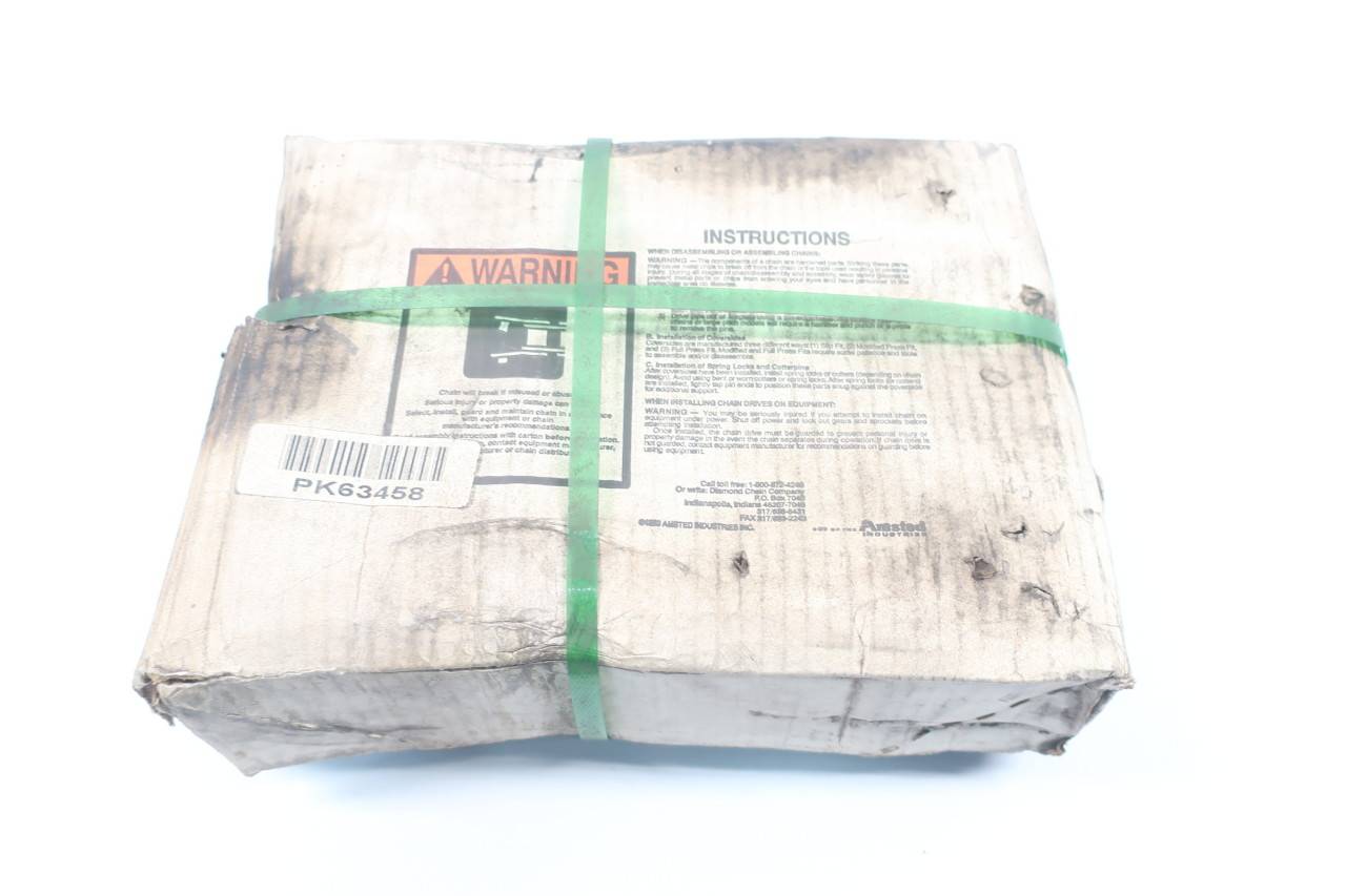 Diamond 60-4 X-323304-010 Quadruple Strand Roller Chain 10ft 3/4in