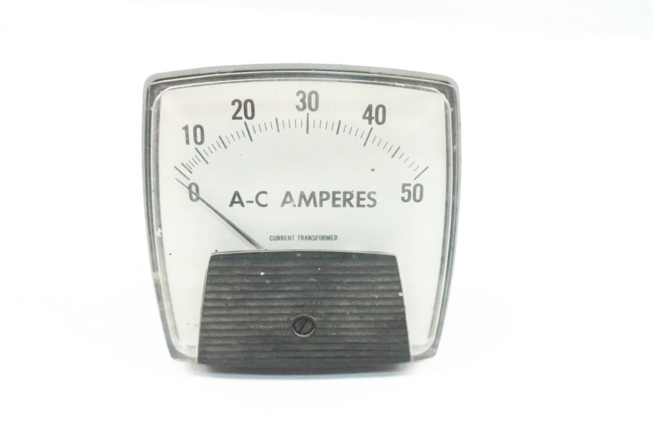 General Electric Ge 50-250340LSN0T Ammeter 0-50a Amp