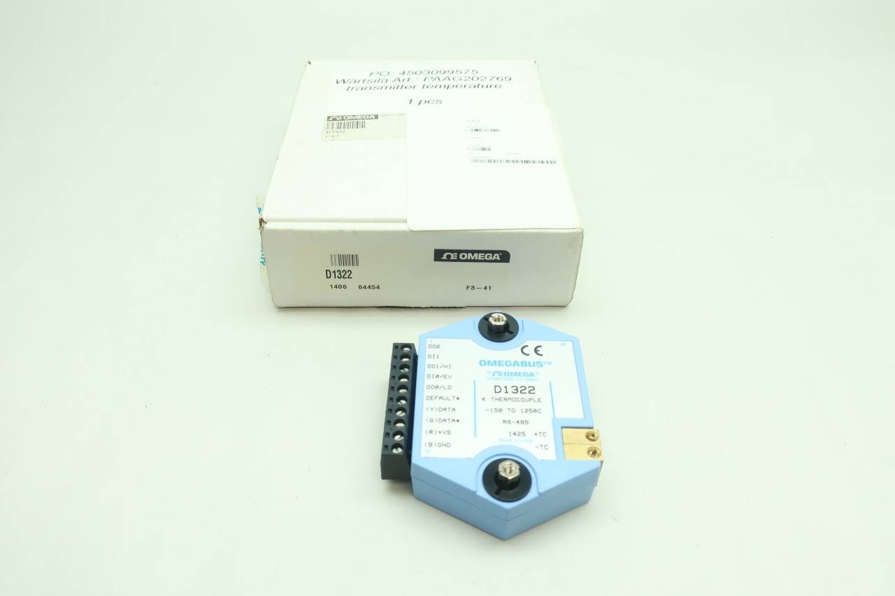 Omega D1322 Omegabus Type K Thermocouple -150 To 1250c