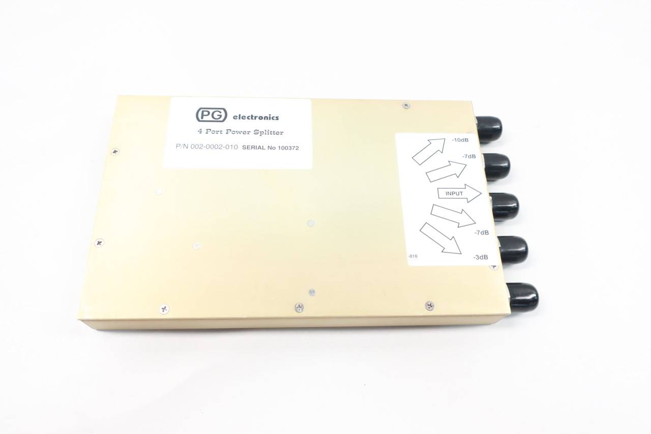 Pg Electronics 001-0332-001 MODEL 410 4 Port Splitter -3/-7/-7/-10