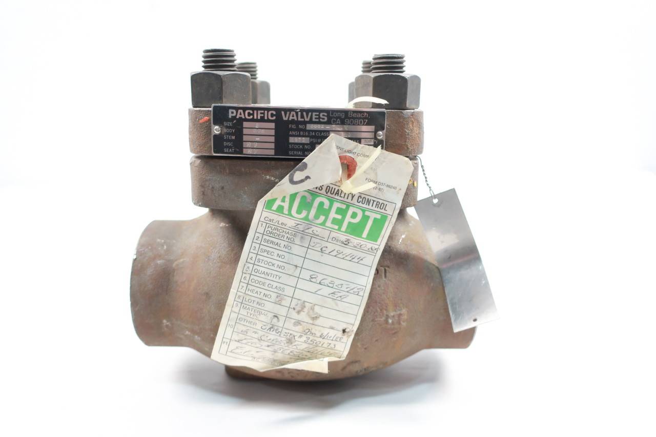 Pacific 36S2-7-X Steel Socket Weld Check Valve 2in
