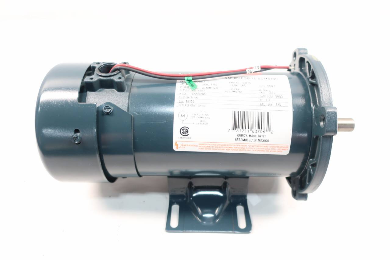 Boston Gear PM950ATF-1 Variable Speed Dc Motor 56c 1/2hp 1725rpm 90v-dc