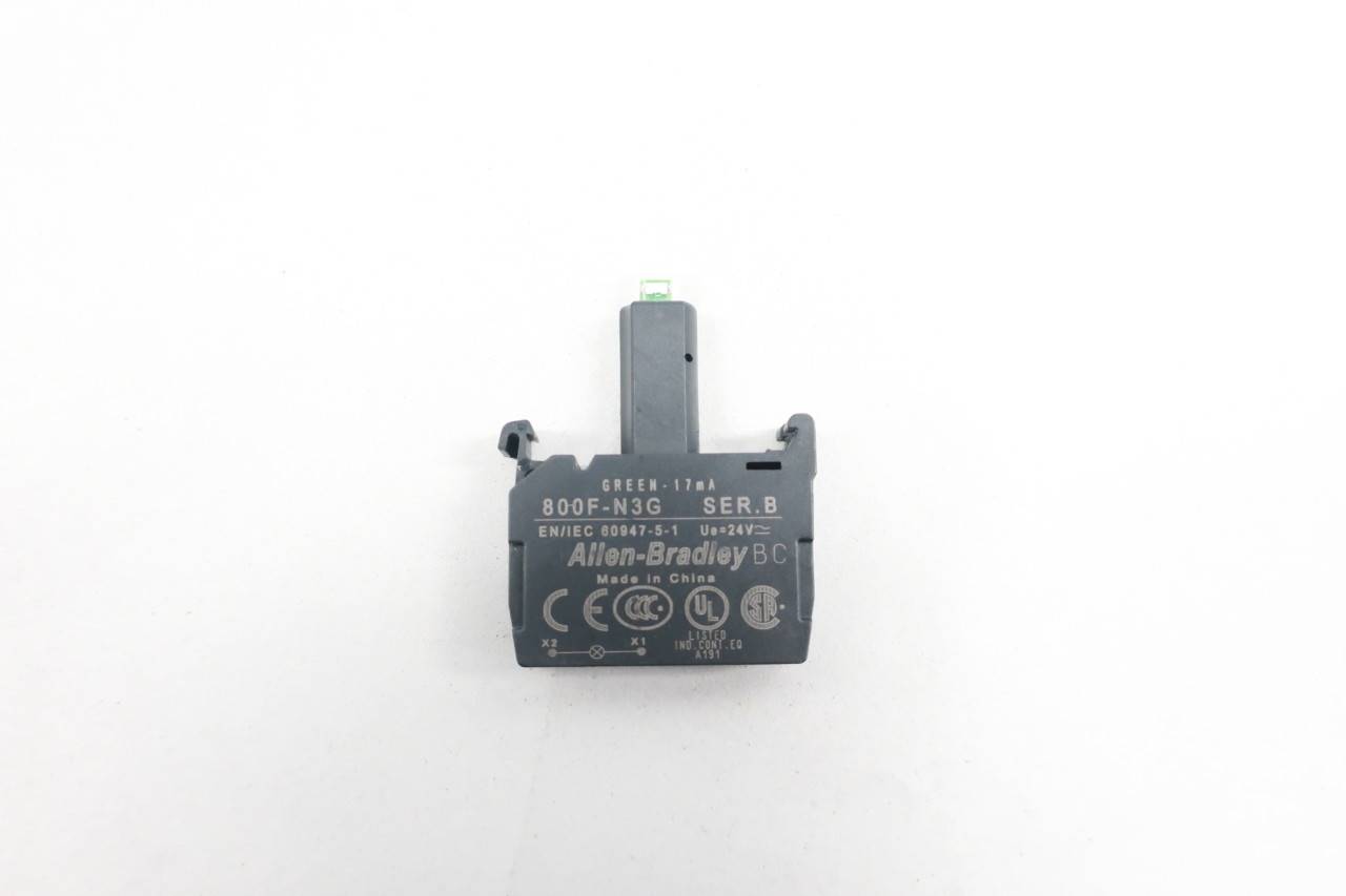 Allen Bradley 800F-N3G Green Pilot Light