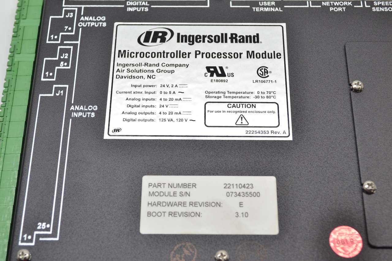 Ingersoll Rand 22110423 Microcontroller Module 120v-ac Cpu Processor ...