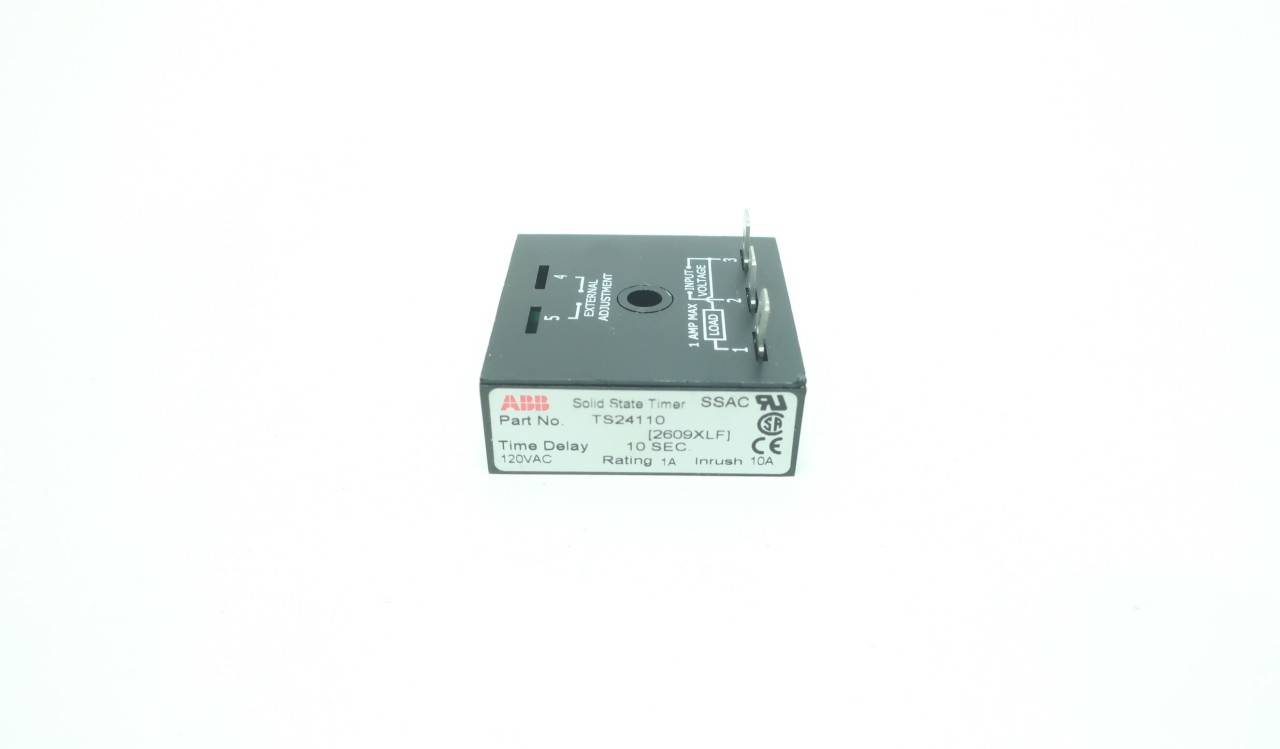 Abb TS24110 10sec Time Delay 120v-ac Solid State Relay