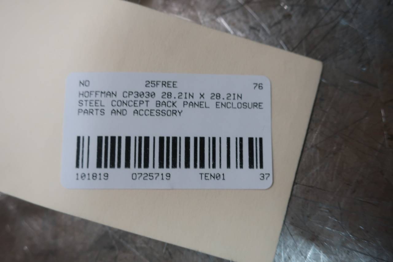 HOFFMAN CP3030 28.2IN X 28.2IN Steel Concept Enclosure Back Panel ...