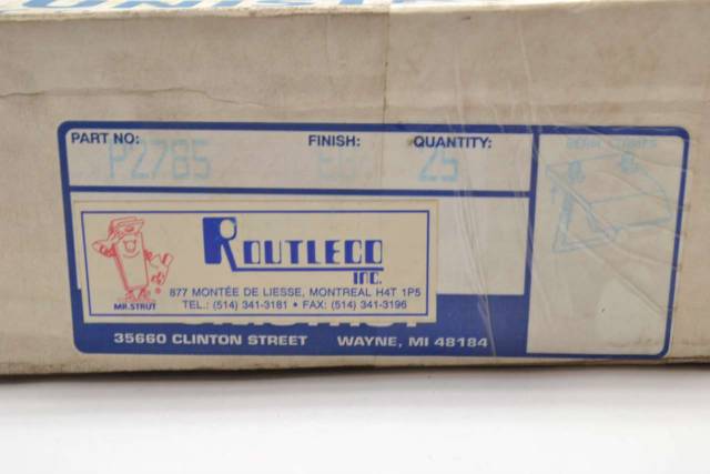 LOT 25 UNISTRUT P2785 ROUTLECO EG 1/2IN ID BEAM CLAMP WITH U-BOLT B416651