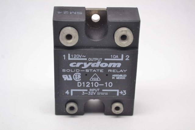 CRYDOM D1210-10 SOLID-STATE DC 3-32V-DC 120V-DC 10A AMP RELAY B447530