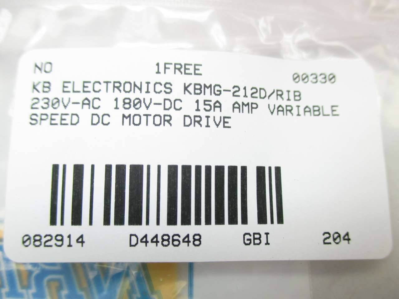 Kbmg Logo KBMG 212D KB Electronics DC