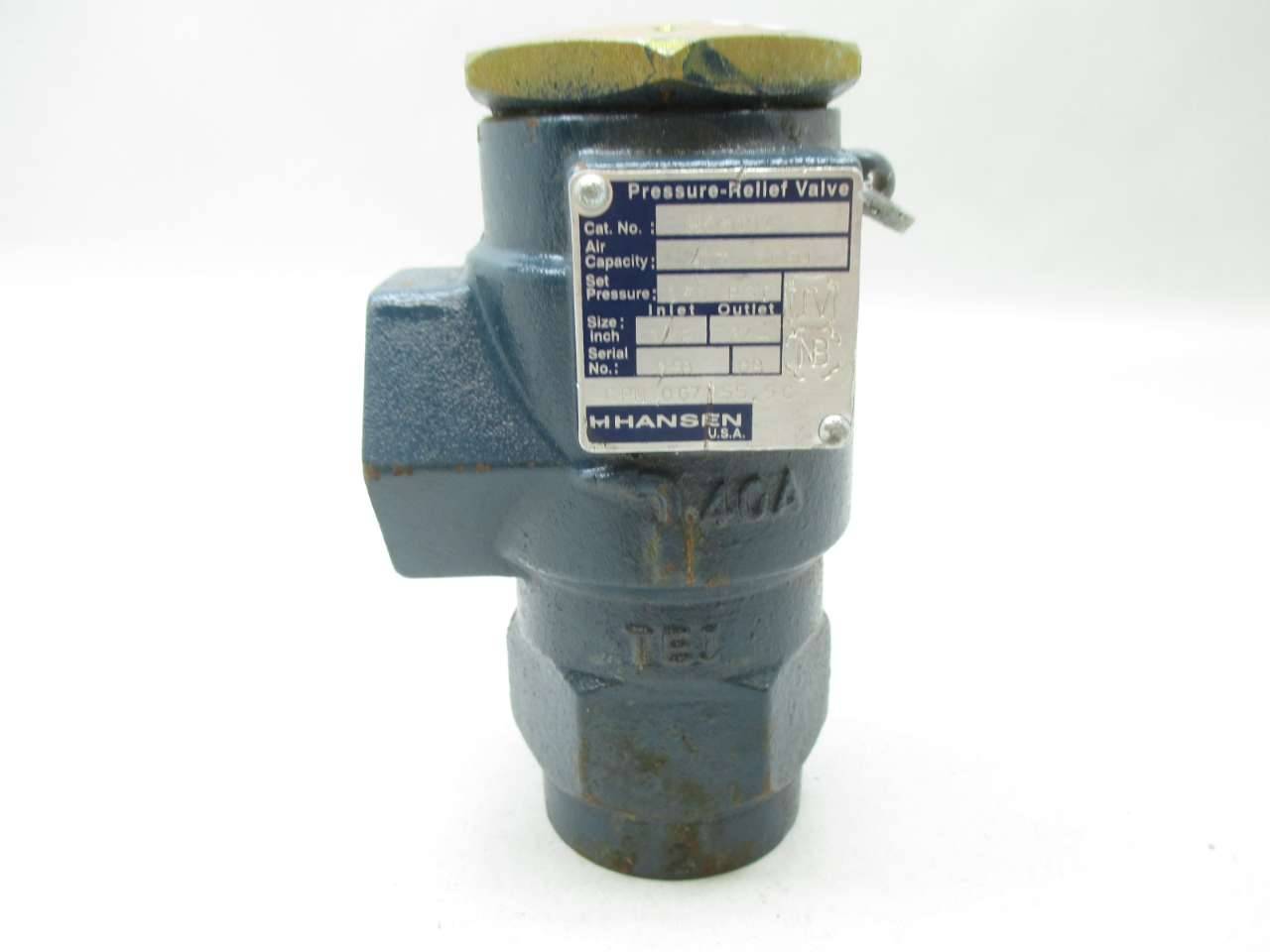 Hansen H5600A/150, NH3 Pressure-Relief Valve 1/2X3/4,, 46% OFF Hansen H5600A/150, NH3 Pressure-Relief Valve 1/2X3/4,, 46% OFF