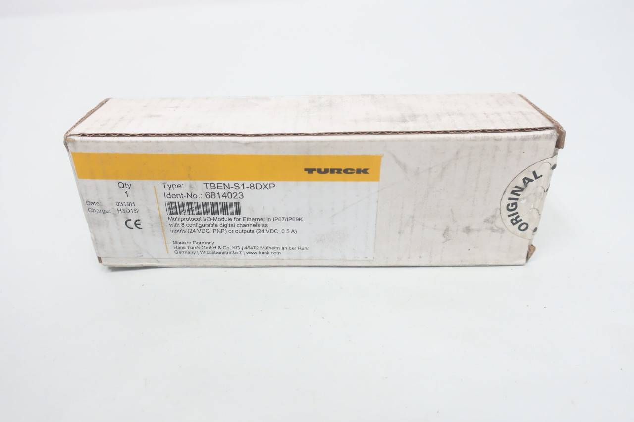 Turck TBEN-S1-8DXP Multi-protocol Ethernet I/o Module