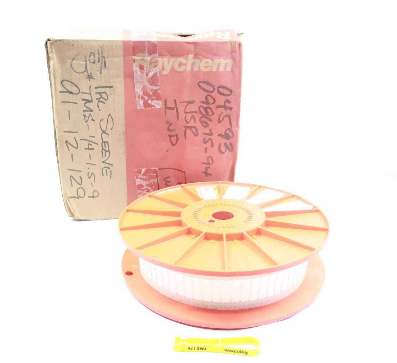 Roll Of 2500 Raychem TMS-1/4-1.50-9 Wire Label