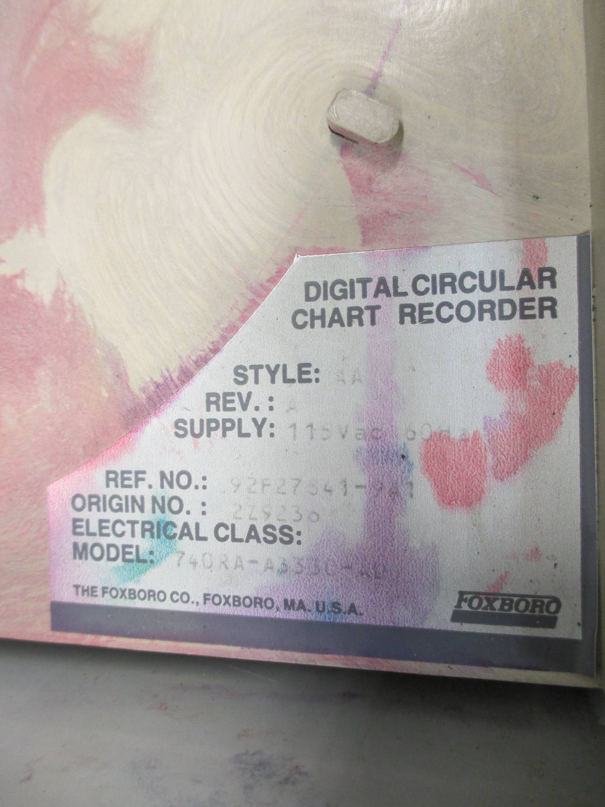 Foxboro Digital Circular Chart Recorder