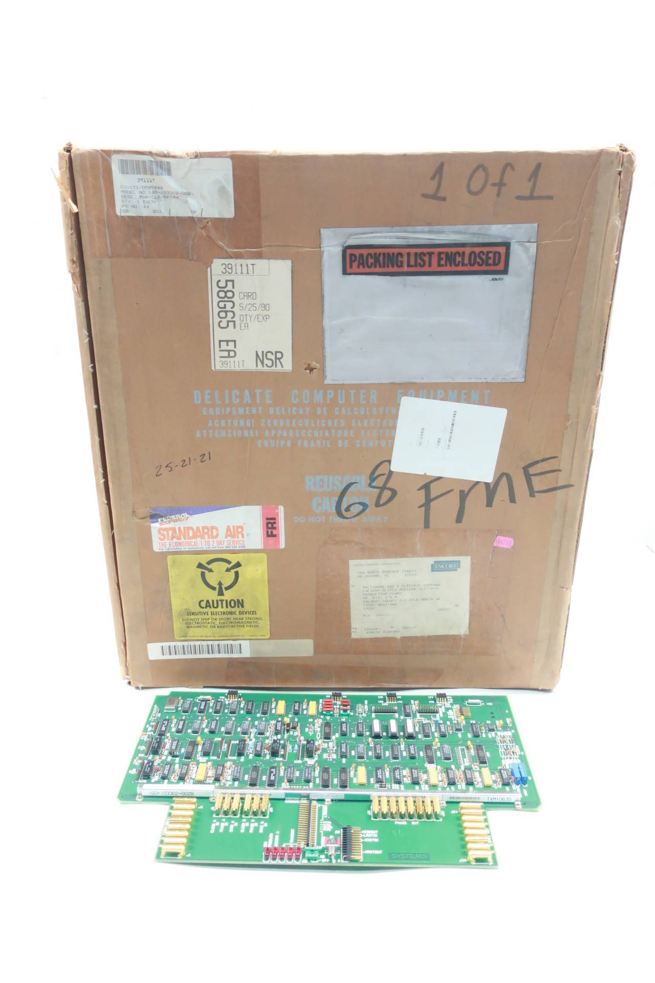 Encore 168-103302-001 Clock Repeater Pcb Board Rev E