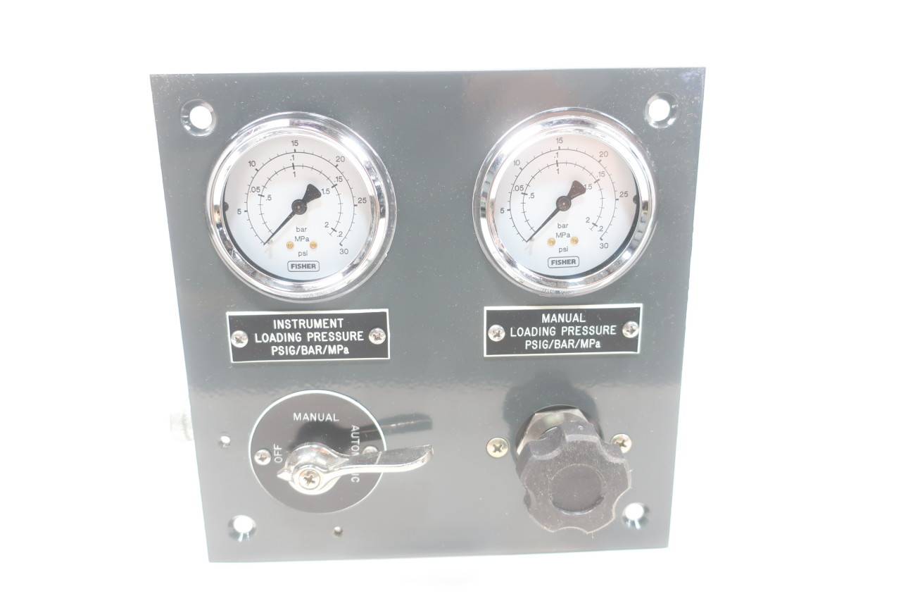 Fisher 670FGM 2-gauge Panel Mounted Loading Regulator Assembly