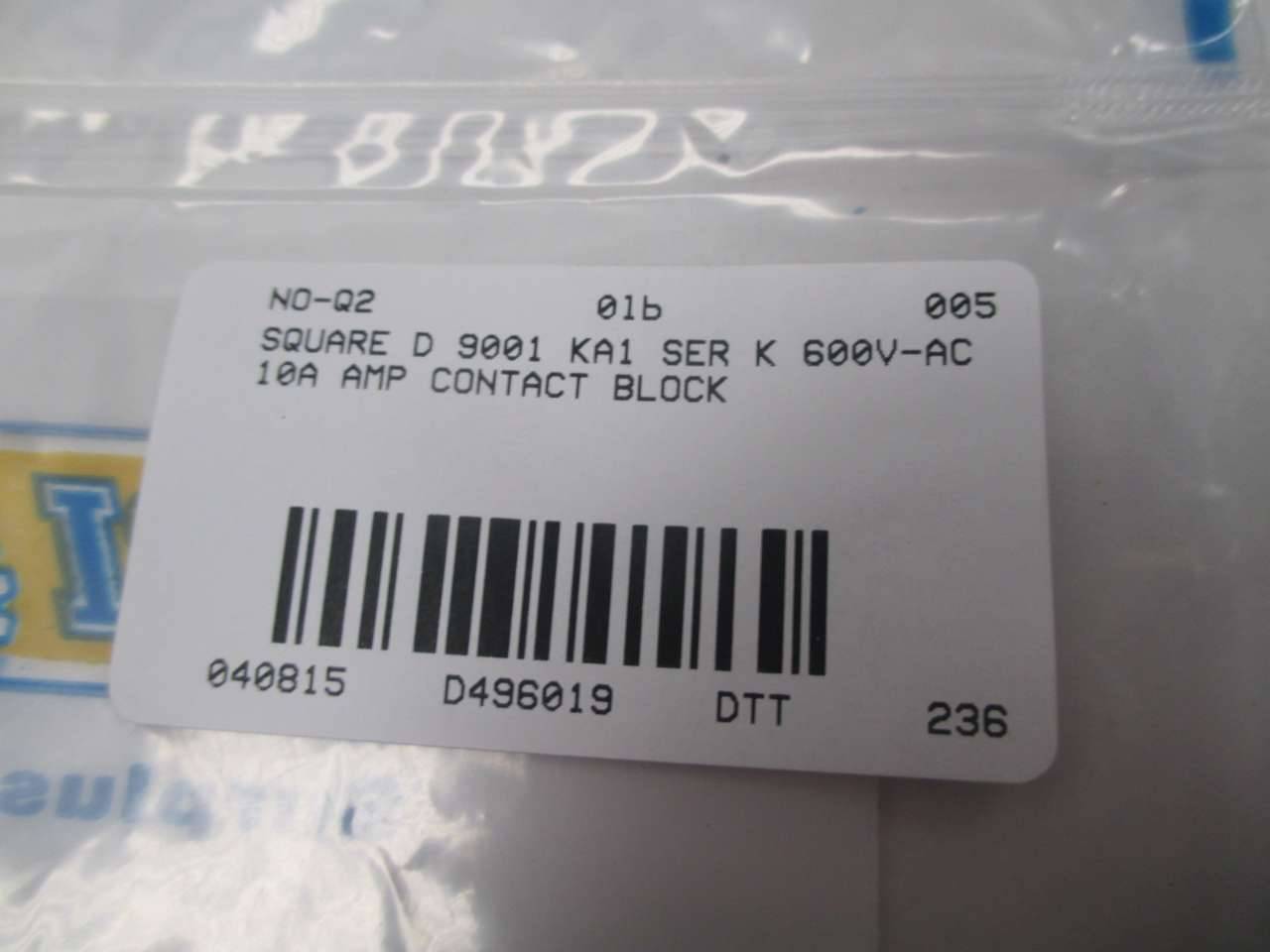 Square D 9001KA1 Fingersafe Contact Block